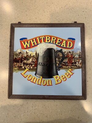 Vintage Whitbread London Beer Metal Double Sided Sign | eBay