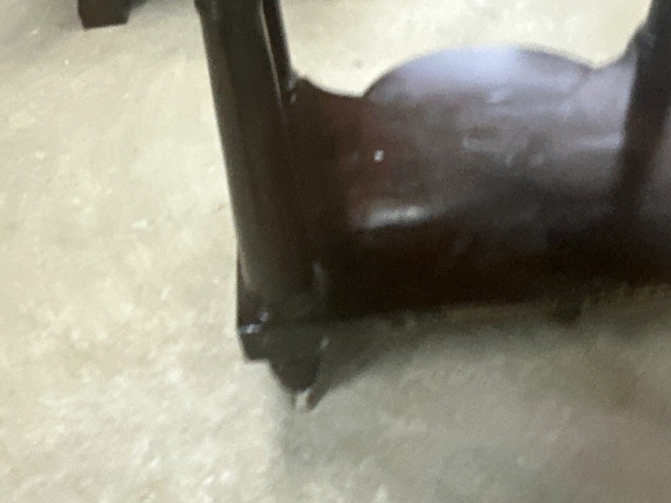 Antique NY Empire classical mixing table 1830 marble top stand mahogany ...