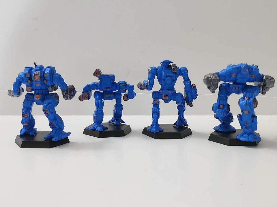 Battletech Inner Sphere Heavy Battle Lance Set Of 4 Painted By Pizzazz ...