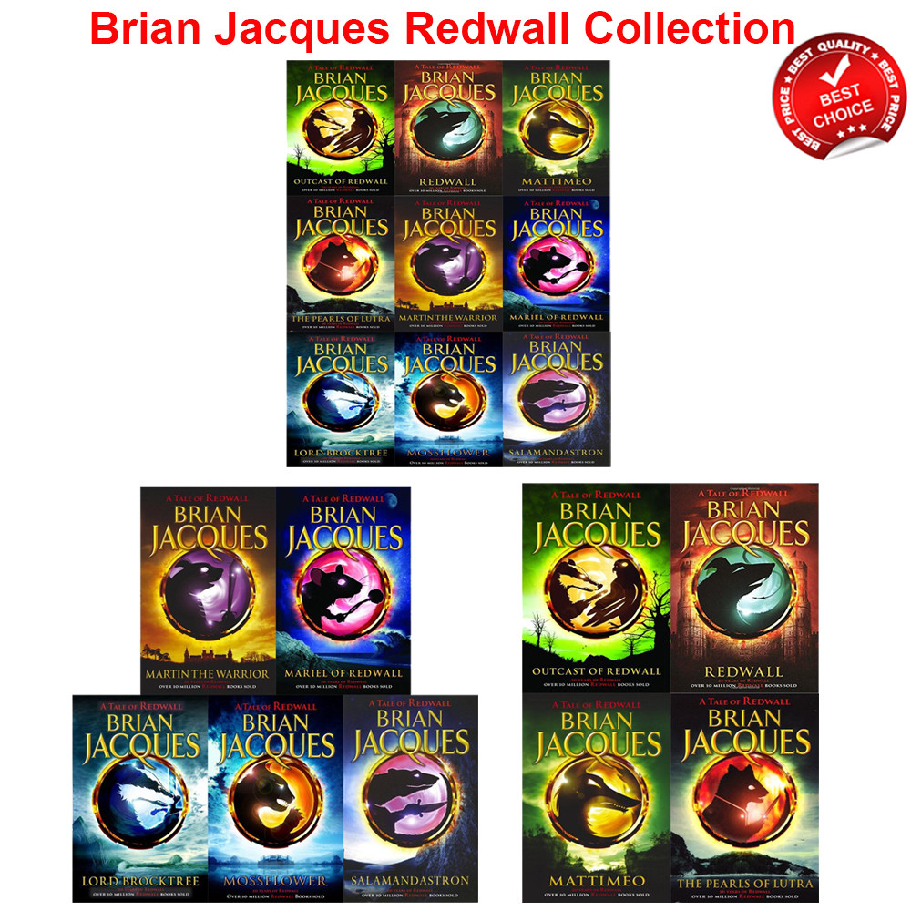 Redwall Series Books 1 - 6 Collection Set by Brian Jacques Mattimeo ...