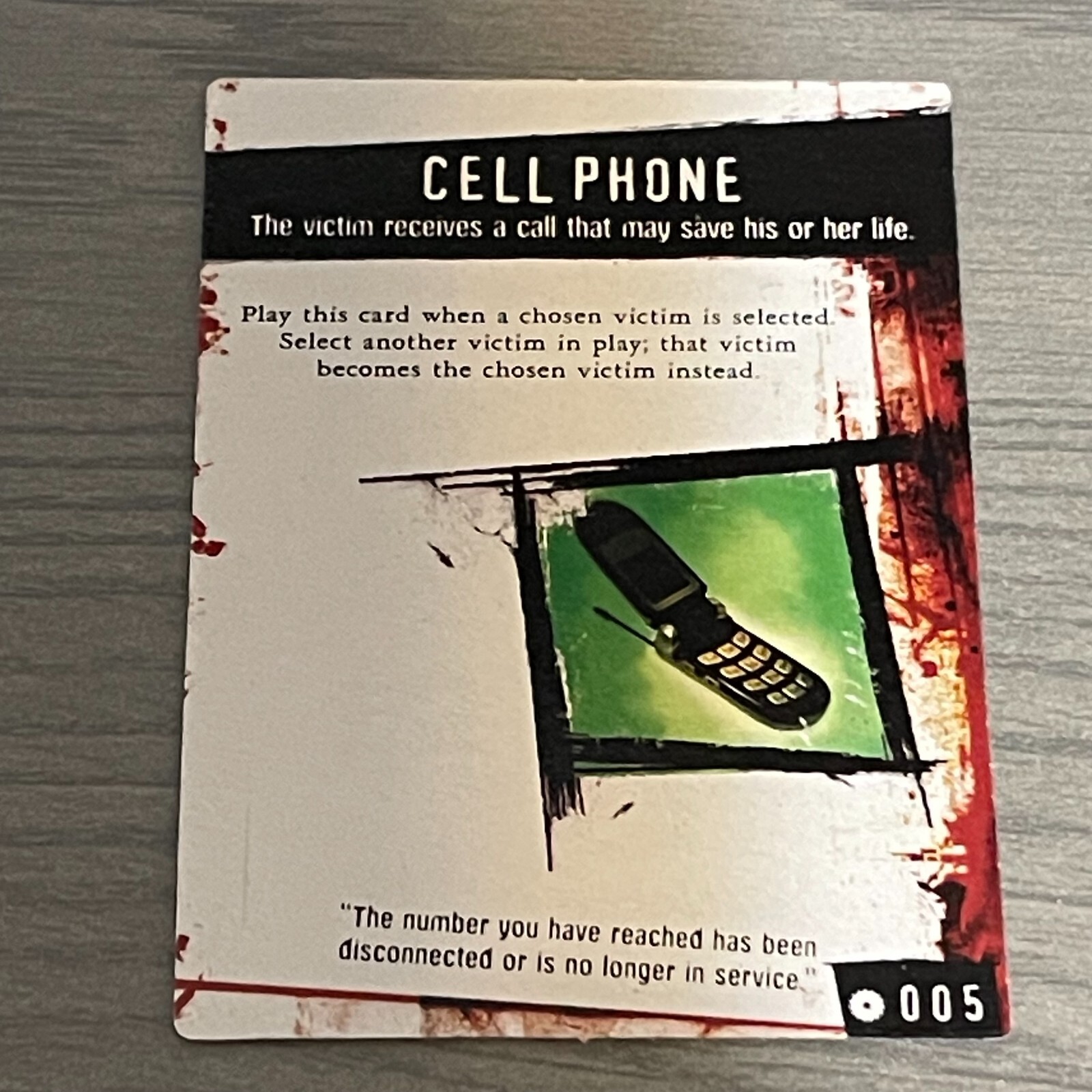 Horrorclix Base Set 005 Cell Phone Plot Card | eBay