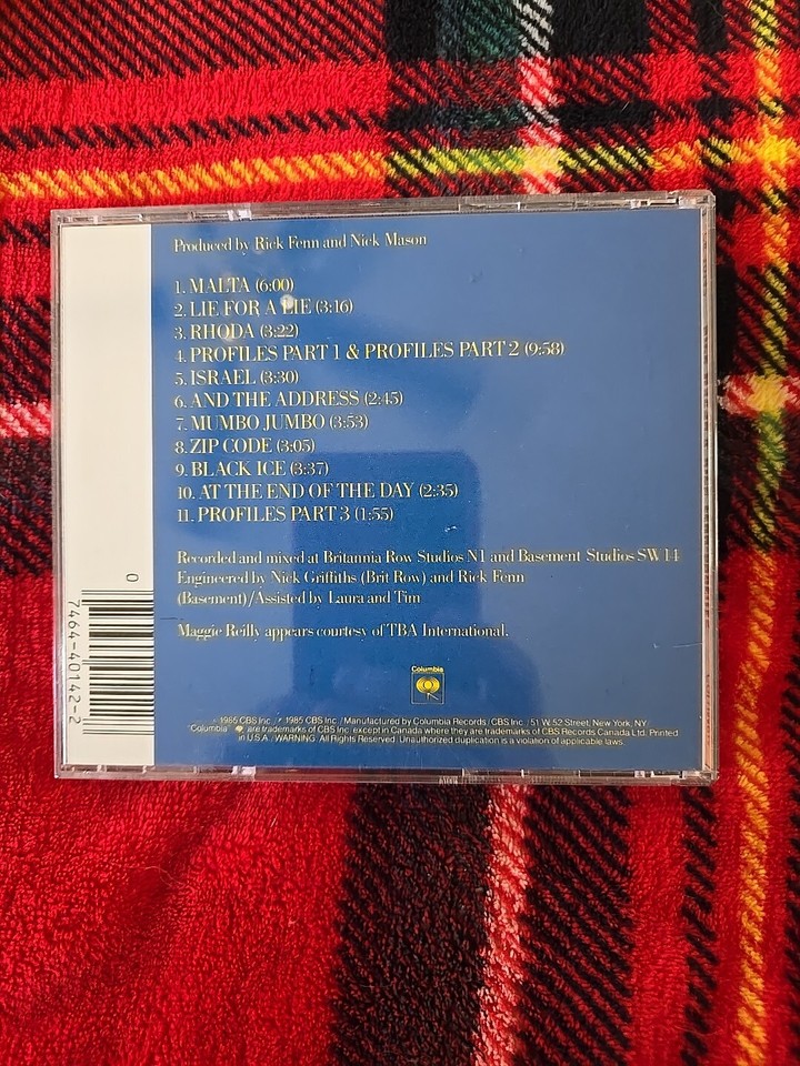 Nick Mason & Rick Fenn - Profiles (CD, 1985) PINK FLOYD | eBay