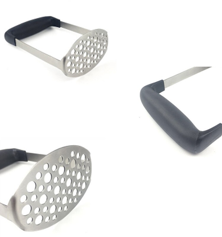 Crusher Potato Masher Long Head Hole Multifunction Stainless Steel ...