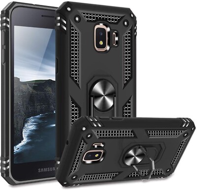 Samsung Galaxy Case J2 Core/J2 2019/J2 Pure/J2 Dash/J2 Metal Ring Black ...