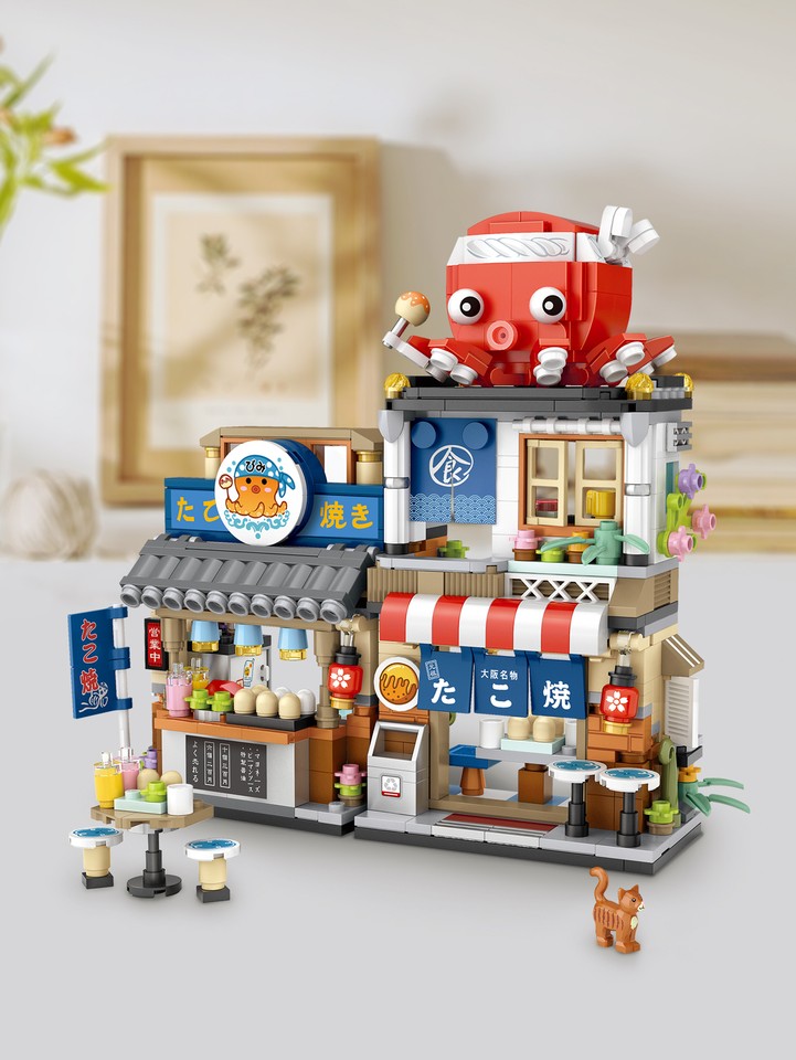 LOZ Mini Blocks Sets Food Street View Building Blocks Micro Bricks with ...