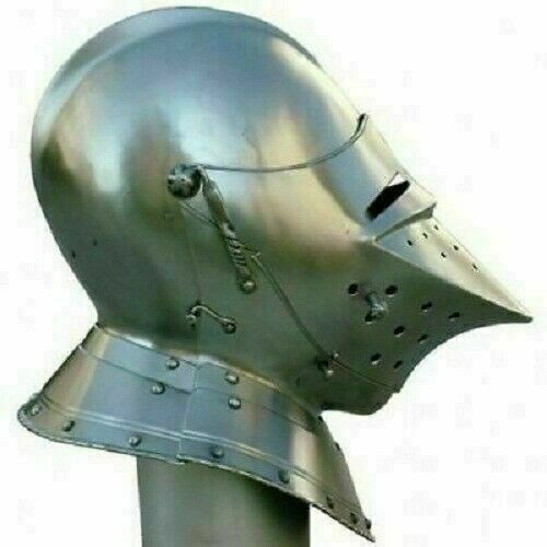 Medieval Knight Tournament Close Armor metal Helmet Replica Sca Larp ...