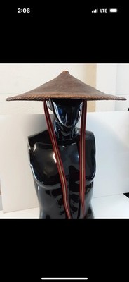Authentic Japanese Conical Asian Samurai Coolie Antique Ninja Warrior ...