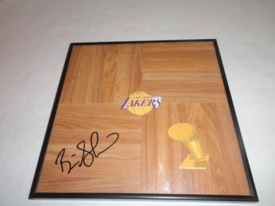 BRIAN SHAW SIGNED FRAMED 12X12 FLOORBOARD LOS ANGELES LAKERS THE FINALS ...