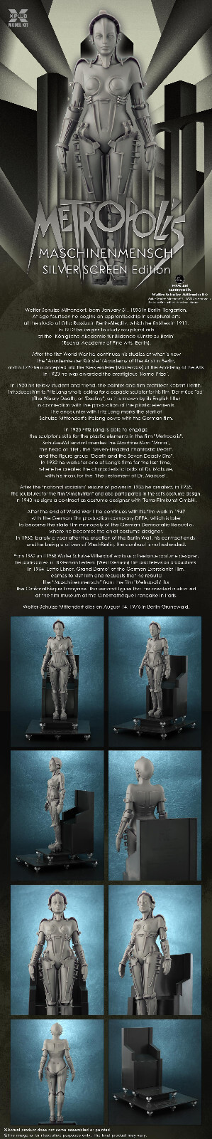 Metropolis Maschinenmensch Maria 1:8 Scale Model Kit Figure X-PLUS ...