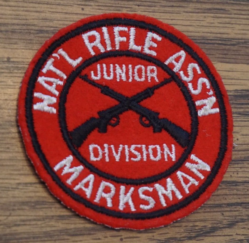 NRA National Rifle Association Junior Division Marksman Patch | eBay