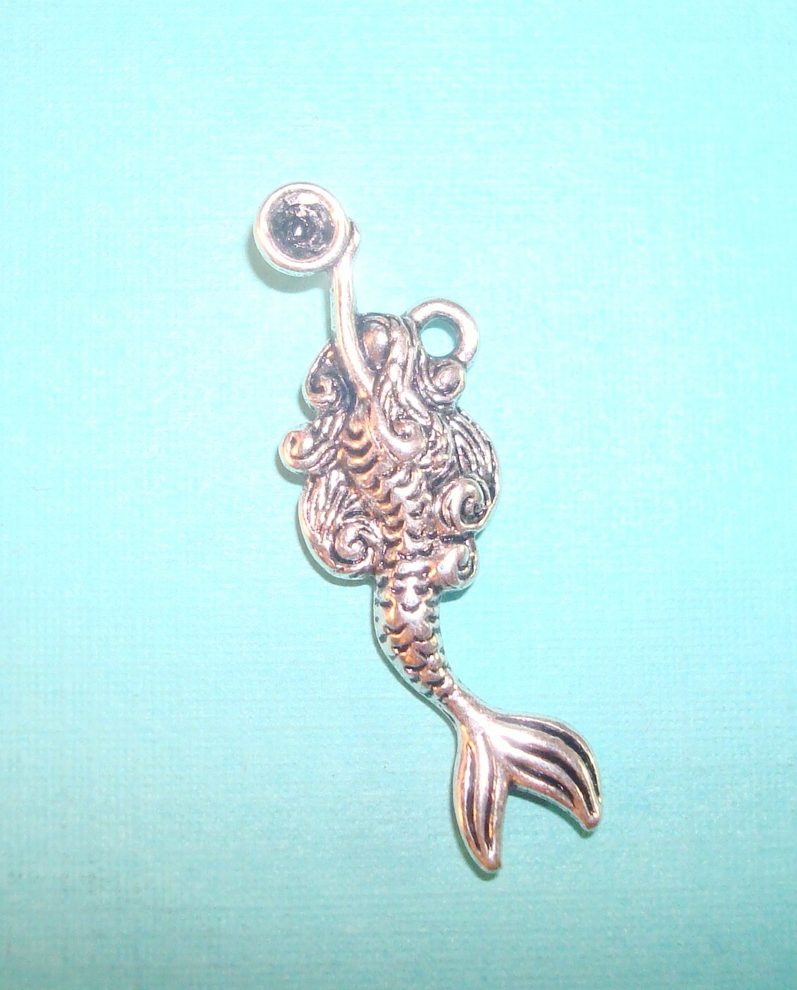 Pendant Mermaid Charm Sea Siren Charm Ocean Charm Dolphin Charm Sea ...
