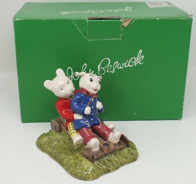Royal Doulton Rupert Bear & Algy Pug Go Carting Ltd Edition Beswick ...