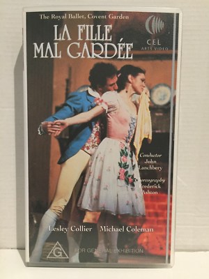 LA FILLE MAL GARDEE~ LESLEY COLLIER MICHAEL COLEMAN COVENT GARDEN~RARE ...