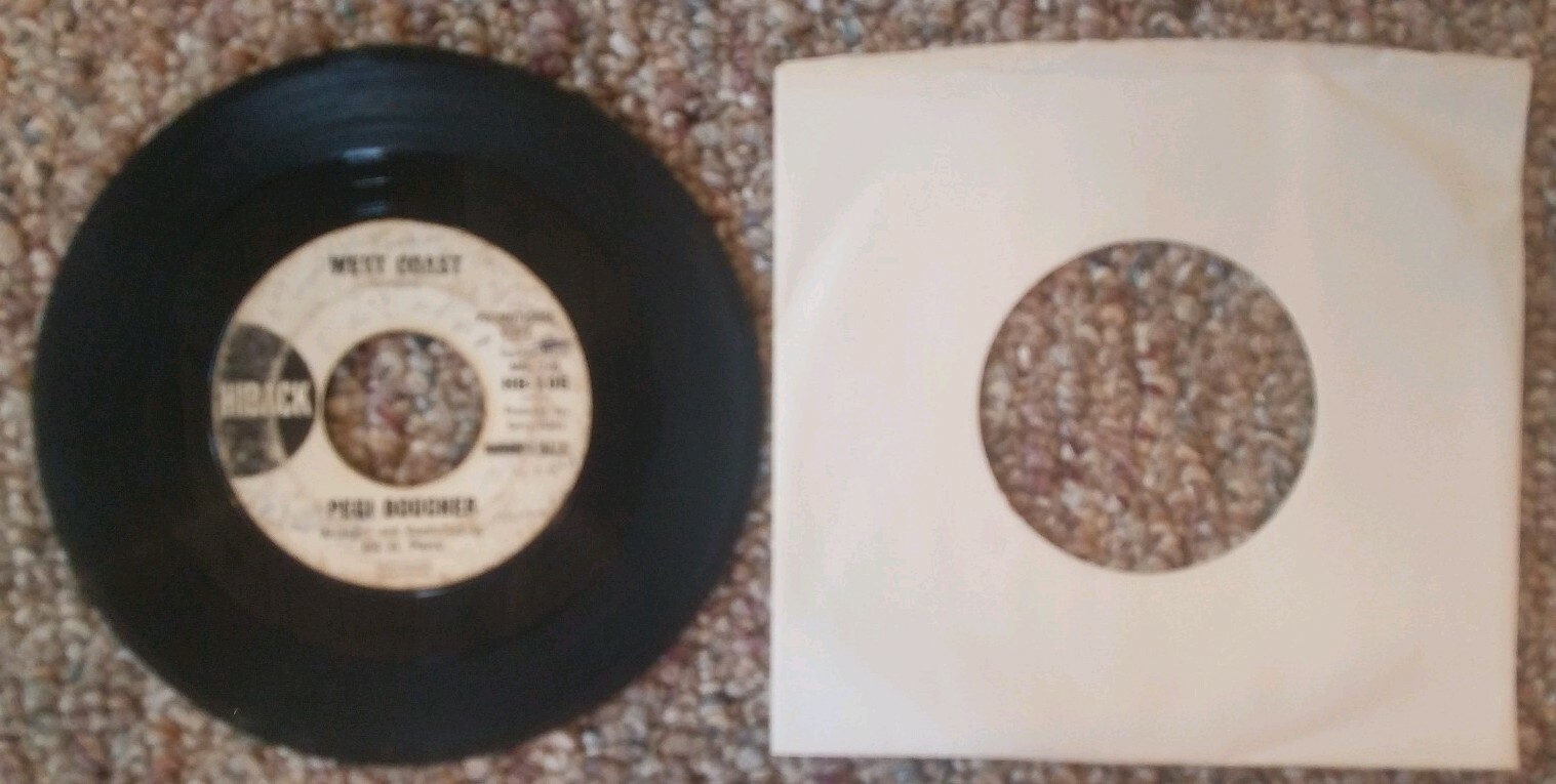 Pegi Boucher 45 "West Coast/Mister Kiss Kiss Bang Bang" Hiback 105 ...