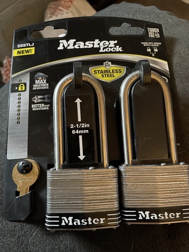 Master Lock 5SSTLJ Stainless Steel 2-1/2 Inches Weather Resistant Lock ...