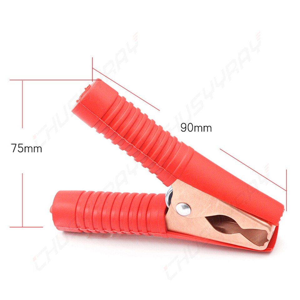4pcs Heavy Duty Jumper Cable Clamps /Battery Alligator Clips Repair ...