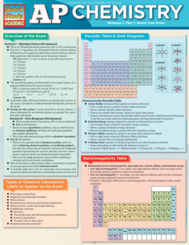 Ap Chemistry (Quick Study: Academic) - Pamphlet By BarCharts, Inc ...