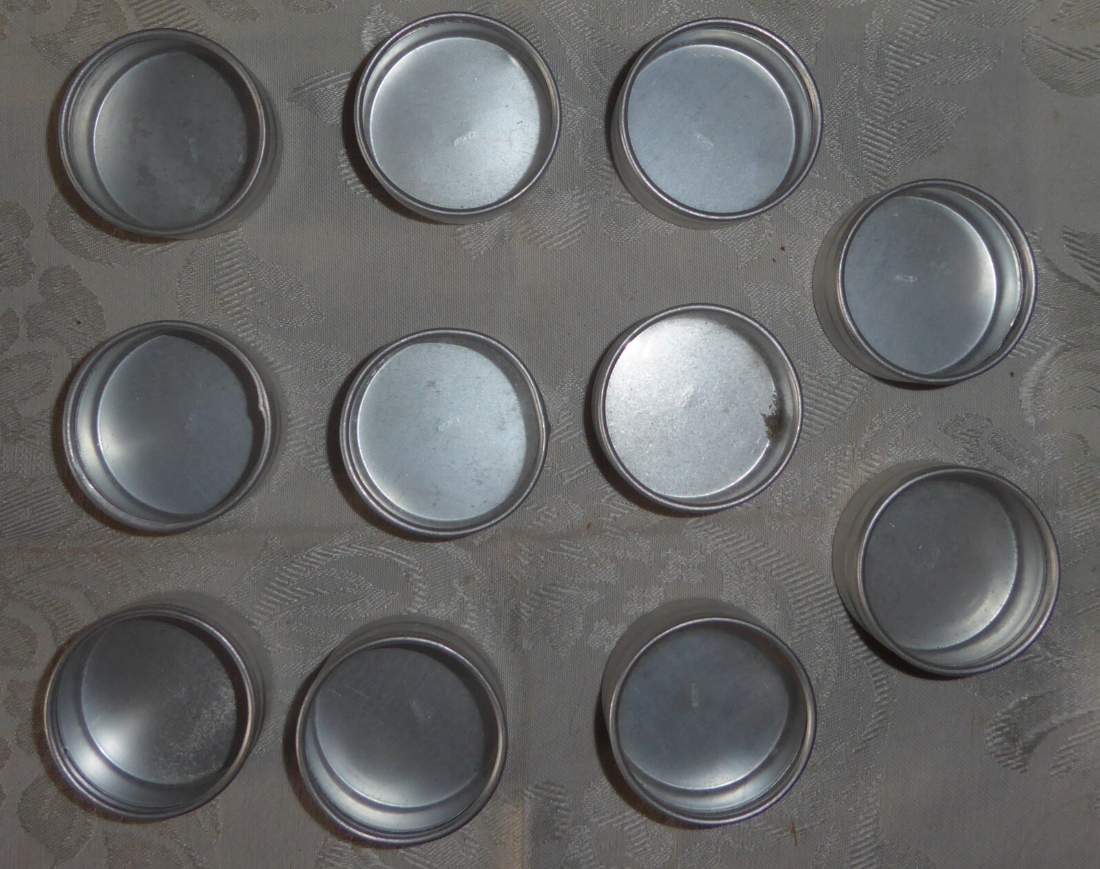 Lot of 11 Small Round Aluminum Containers | eBay