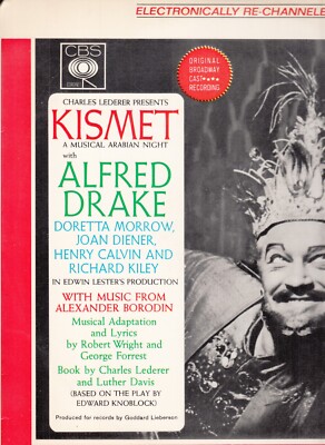 Rare-Kismet-1953-Alfred Drake-Orig Broadway Cast-584-Australia Made ...