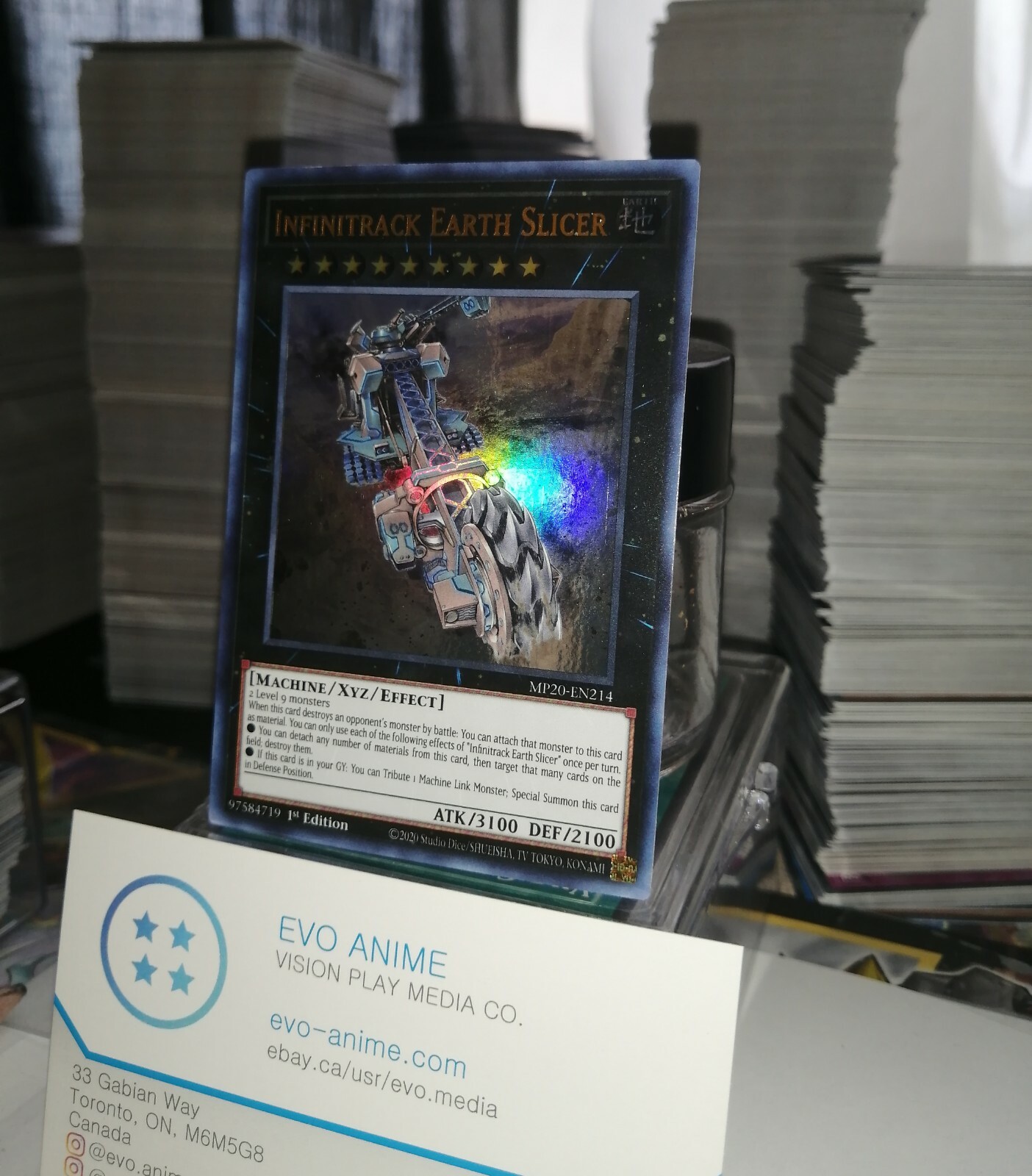 Infinitrack Earth Slicer MP20-EN214 Ultra Rare 1st NM Yugioh | eBay