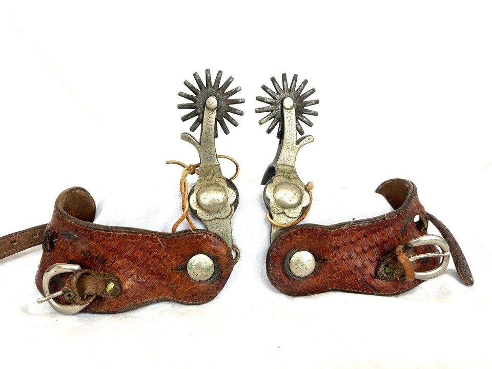 Crockett vintage western. cowboy collectable spurs with maker's mark | eBay