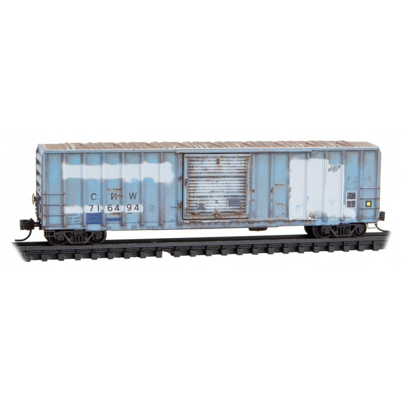 CNW ex-Rock Island 50' Ribside Box Car Weathered Graffiti MTL#025 44 ...
