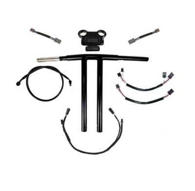 Harley ABS Handlebar kit for 2018-2022 Street Bob 14" Gloss Black "T ...