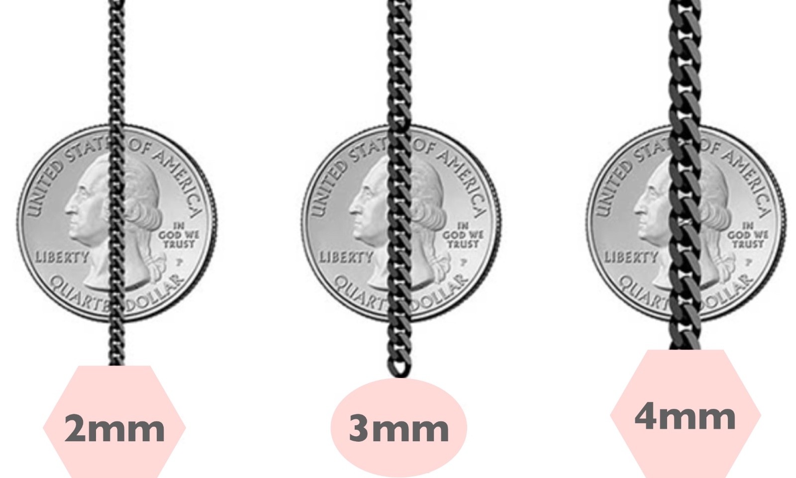 18K Gold Plated Stainless Steel Rope Chain Necklace Men Women 2 mm to 4 ...