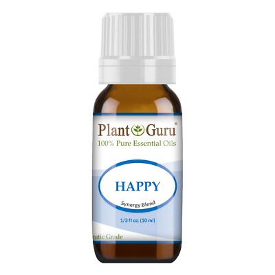 Happy Essential Oil Blend 10 ml 100% Pure For Anxiety, Stress Away and ...
