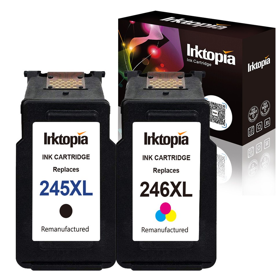 High Yield PG-245 XL CL-246 XL Ink for Canon Pixma MG2520 TS3122 MX490 ...