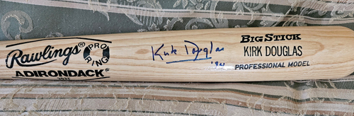 Actor Kirk Douglas autographed Rawlins Adirondack bat JSA Certified | eBay