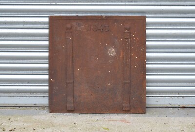 old cast iron fire back iron fireback vintage iron fire back | eBay UK