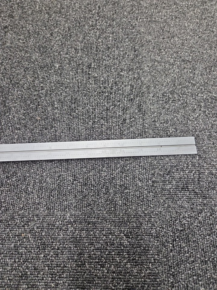 L. S. Starrett Co Combination Square Ruler Hardened, USA Metric 18 ...