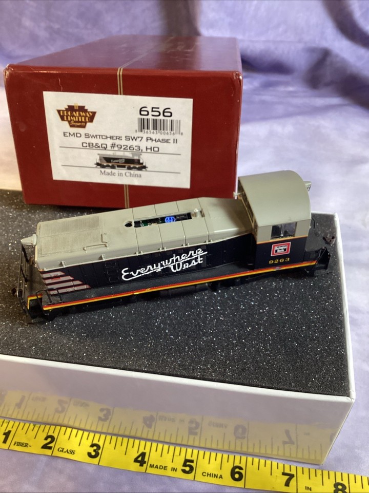Broadway Limited EMD SW7 Ph2 Switcher Burlington CB&Q 9263 w/Sound HO ...