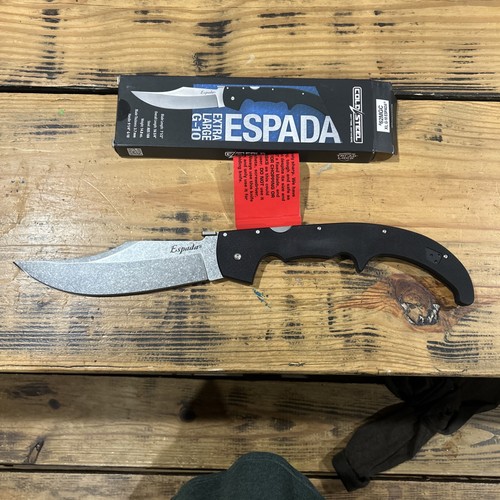 Cold Steel 62MGC XL Espada Lockback Knife with Black G10 Handle New In ...