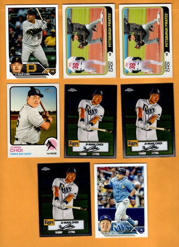 Ji-Man Choi Baseball lot of 7 Rays Pirates - UNLIMITED SHIPPING FOR $4. ...