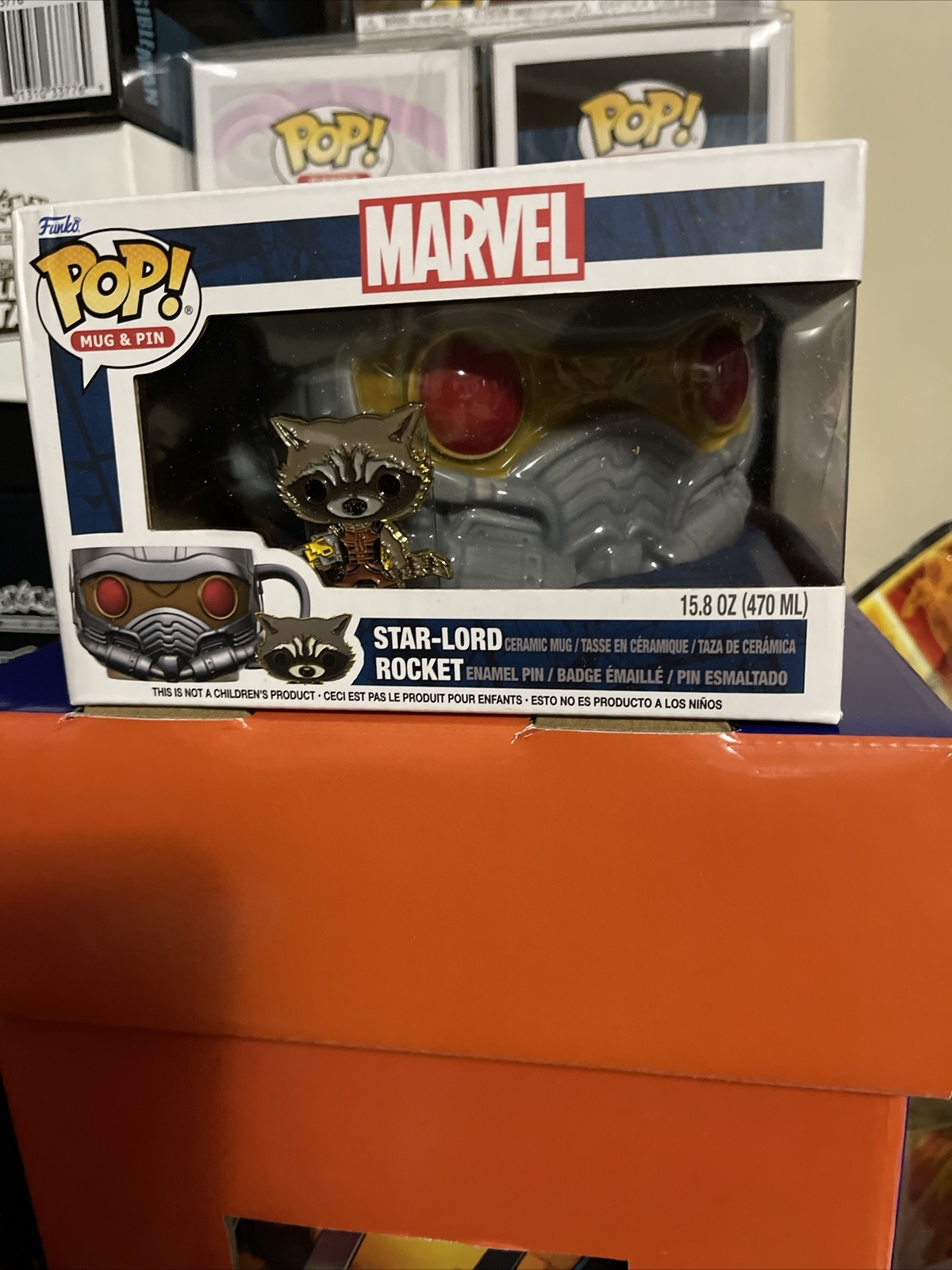 Funko Pop! Marvel Star-Lord Mug & Rocket Pin (New) | eBay
