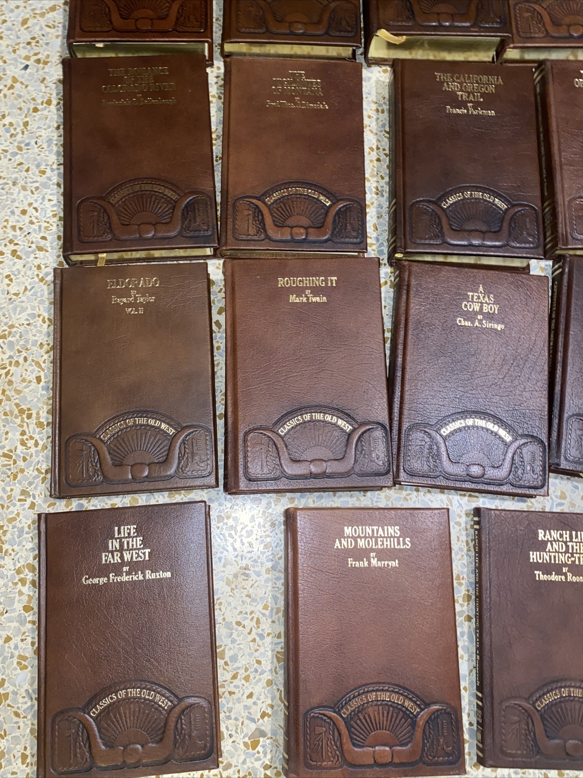 Lot of 24 LEATHER Classics Of The Old West Time Life Books Set 1982 ...