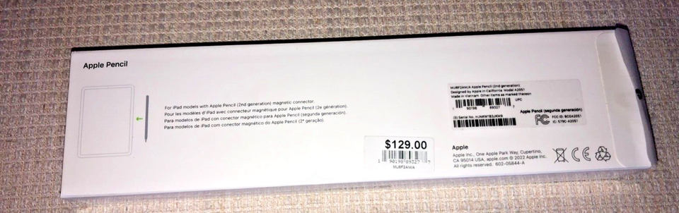 Apple Pencil Stylus (2nd Generation) - White - Brand new - Sealed Box ...
