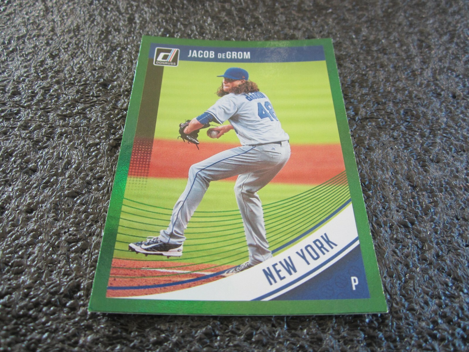 2018 PANINI DONRUSS MLB GREEN PARALLEL CARD JACOB deGROM METS #146 | eBay