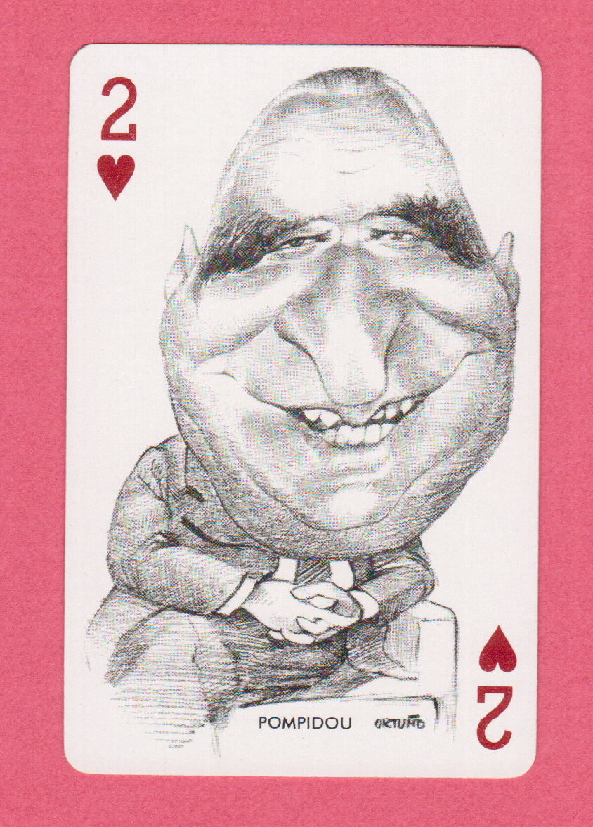 Georges Pompidou France 1973 Political Playing Card from Spain | eBay