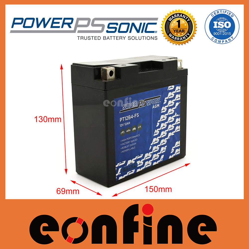 Power Sonic Super Sport AGM Battery 12V Fit Ducati 937cc SuperSport ...
