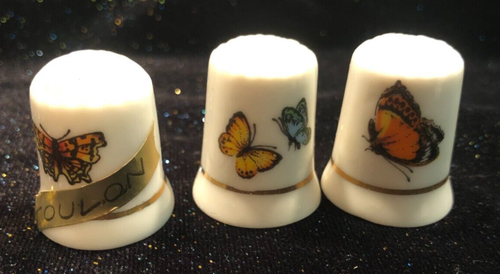 SET OF 3 BUTTERFLYS THIMBLES "TUULON" BANNER ON ONE | eBay