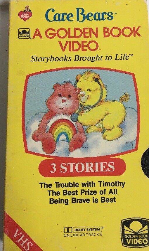 CARE BEARS A GOLDEN BOOK VIDEO(VHS 1986)TESTED-RARE VINTAGE-SHIPS N 24 ...