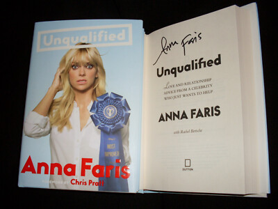Anna Faris signed Unqualified 1st printing HC book NOT TIPPED signed in ...