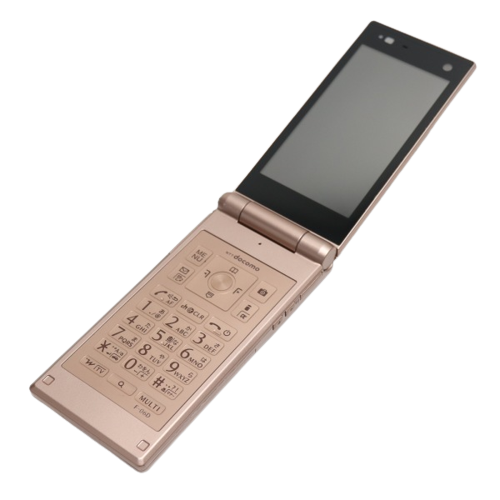 Fujitsu F-06D Garake Japanese Keitai Mobile Cell Flip Phone Gold Very ...