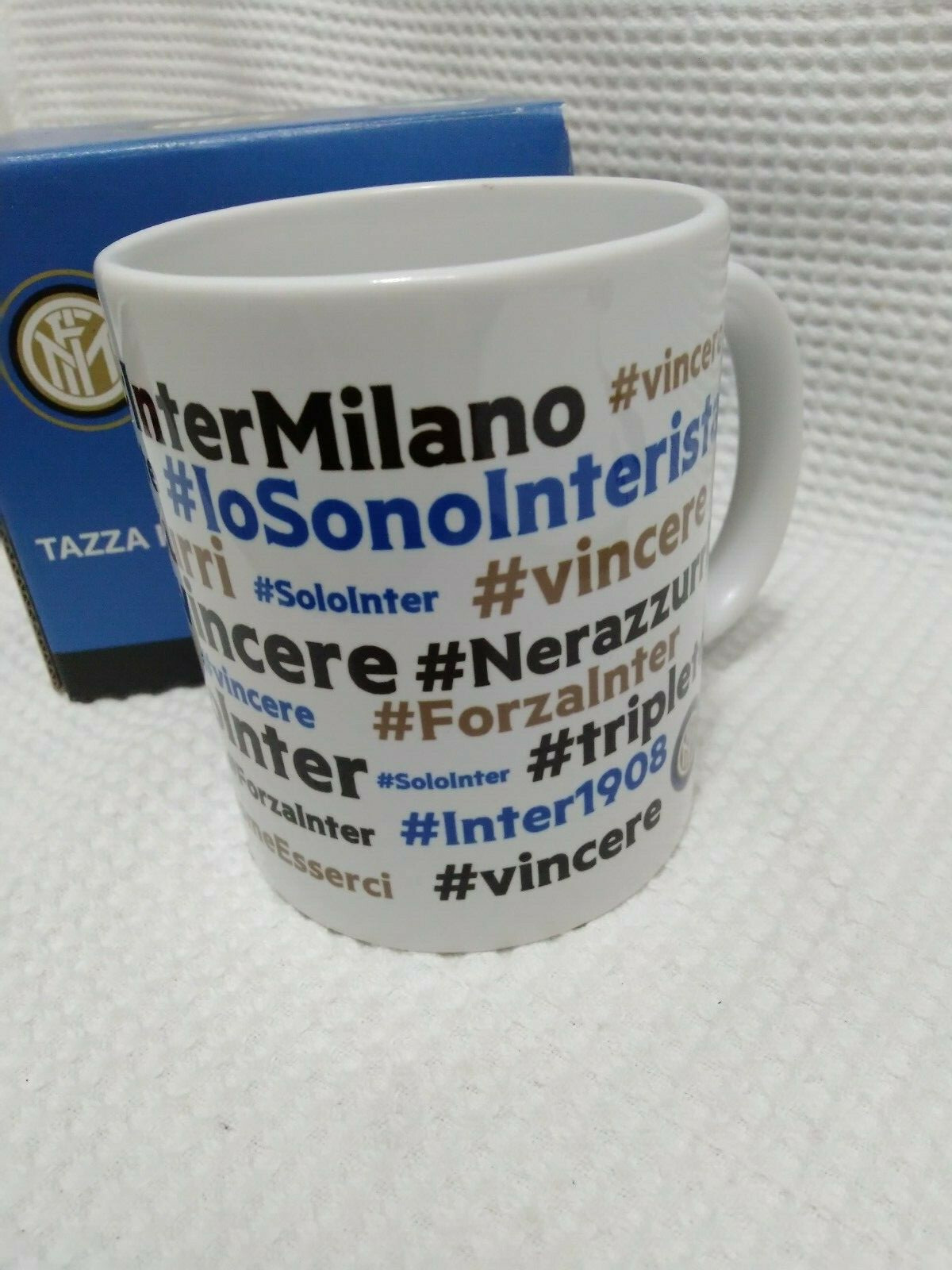 Tazza Inter Mug Colazione in Ceramica con Confezione nero azzurro | eBay