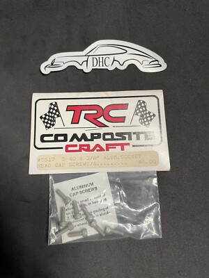 TRC Composite Craft Vintage RC Car Part # 5517 Alum 5-40 X 3/8” Cap ...