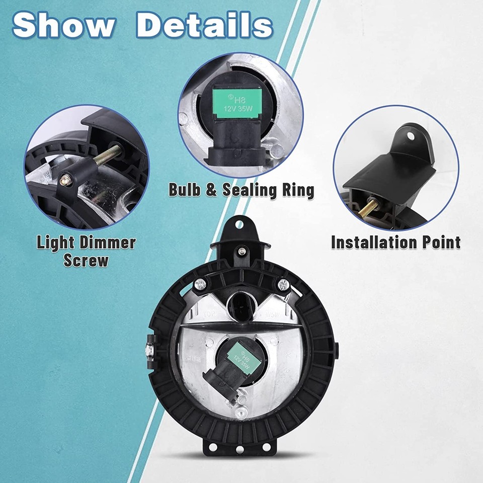 Fit 2007-2015 Mini Cooper Fog Lights Lamps Smoke Lens Pair Assembly ...