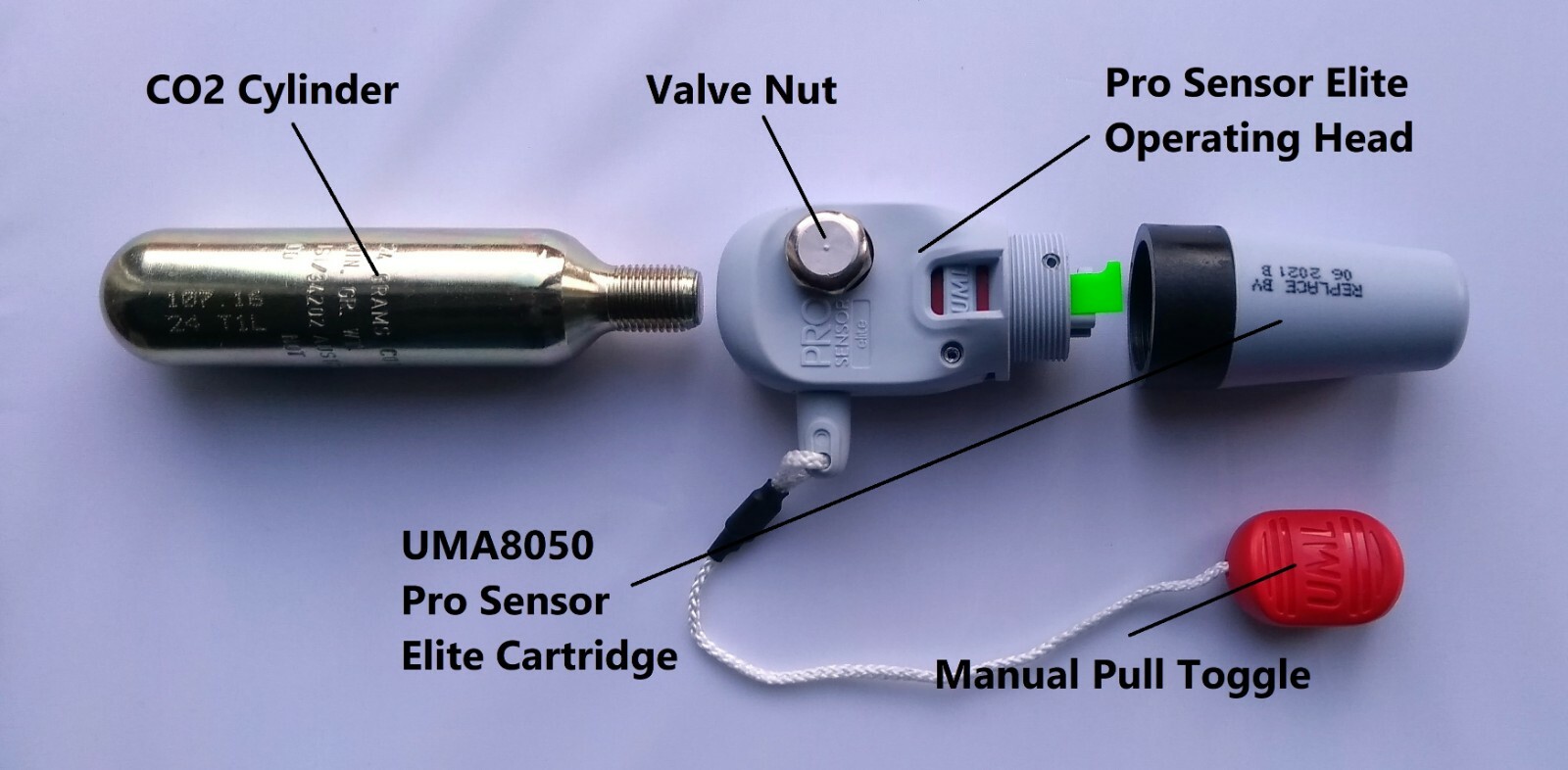33g Lifejacket Rearming Kit for United Moulders Pro Sensor ELITE Auto ...